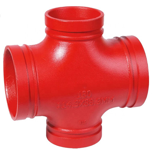Grooved reducing cross is pipe fittings, also known as clamp connection
